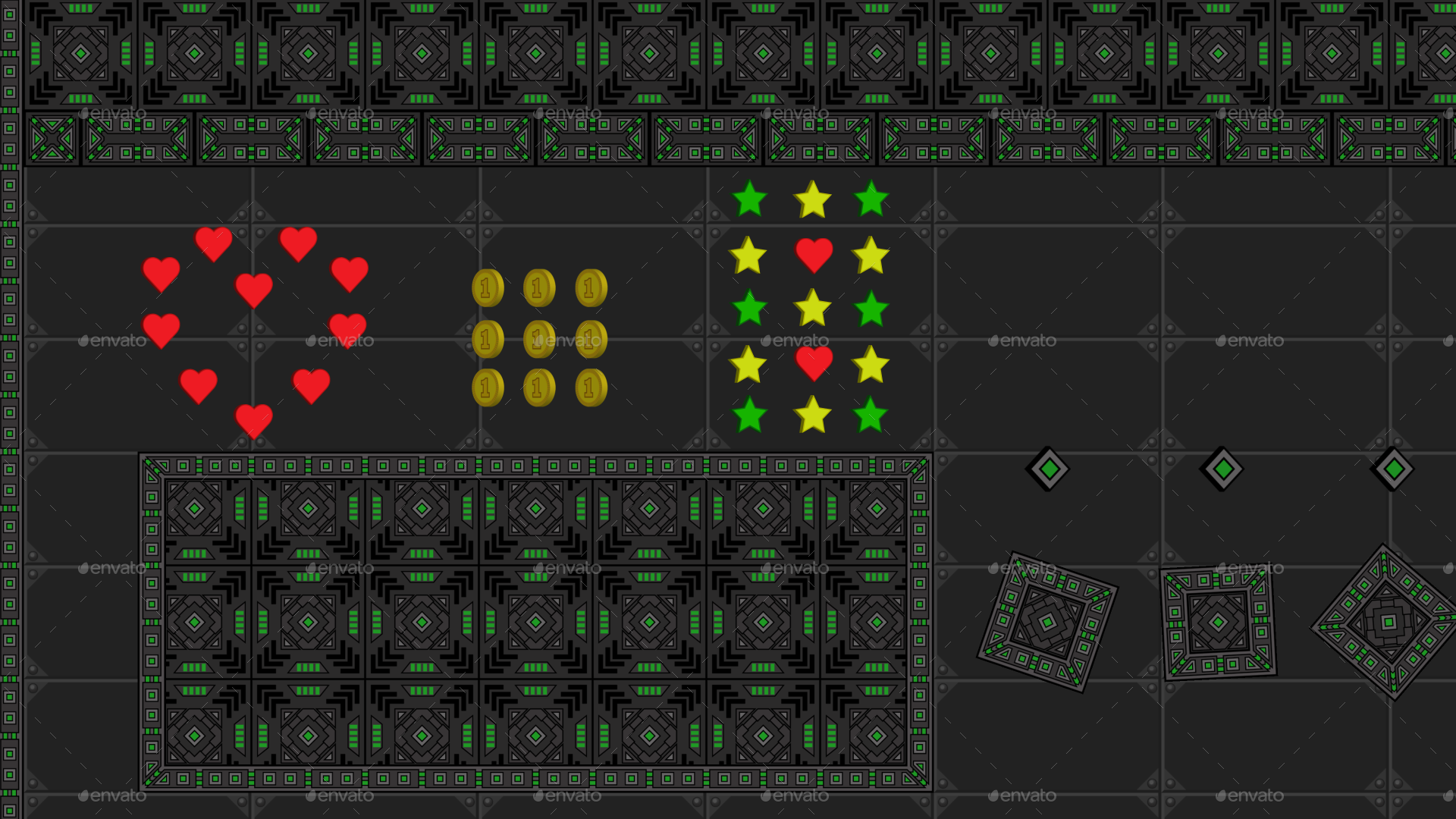 2D Platformer Game Tileset 1, Game Assets | GraphicRiver
