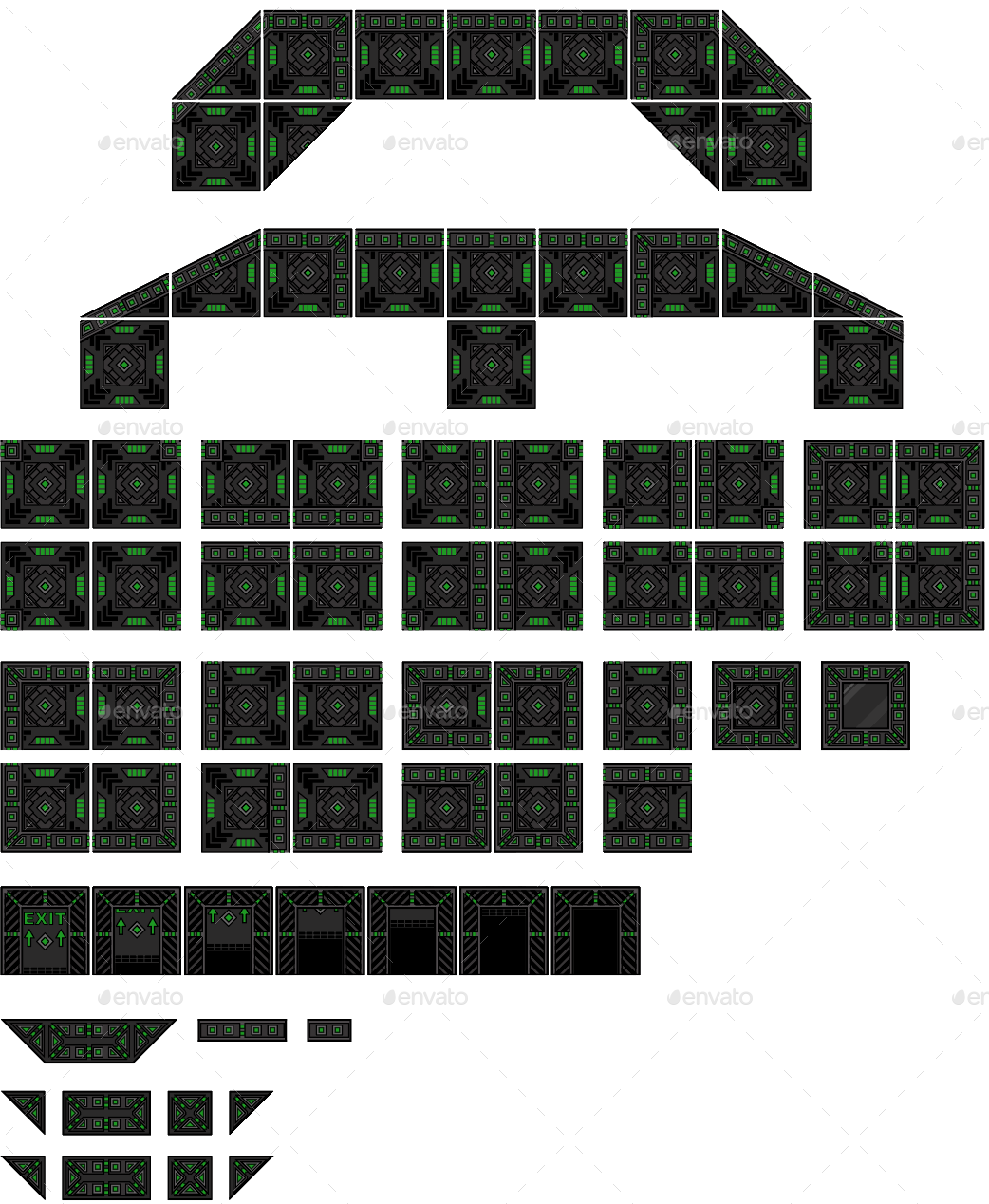 2D Platformer Game Tileset 1, Game Assets | GraphicRiver