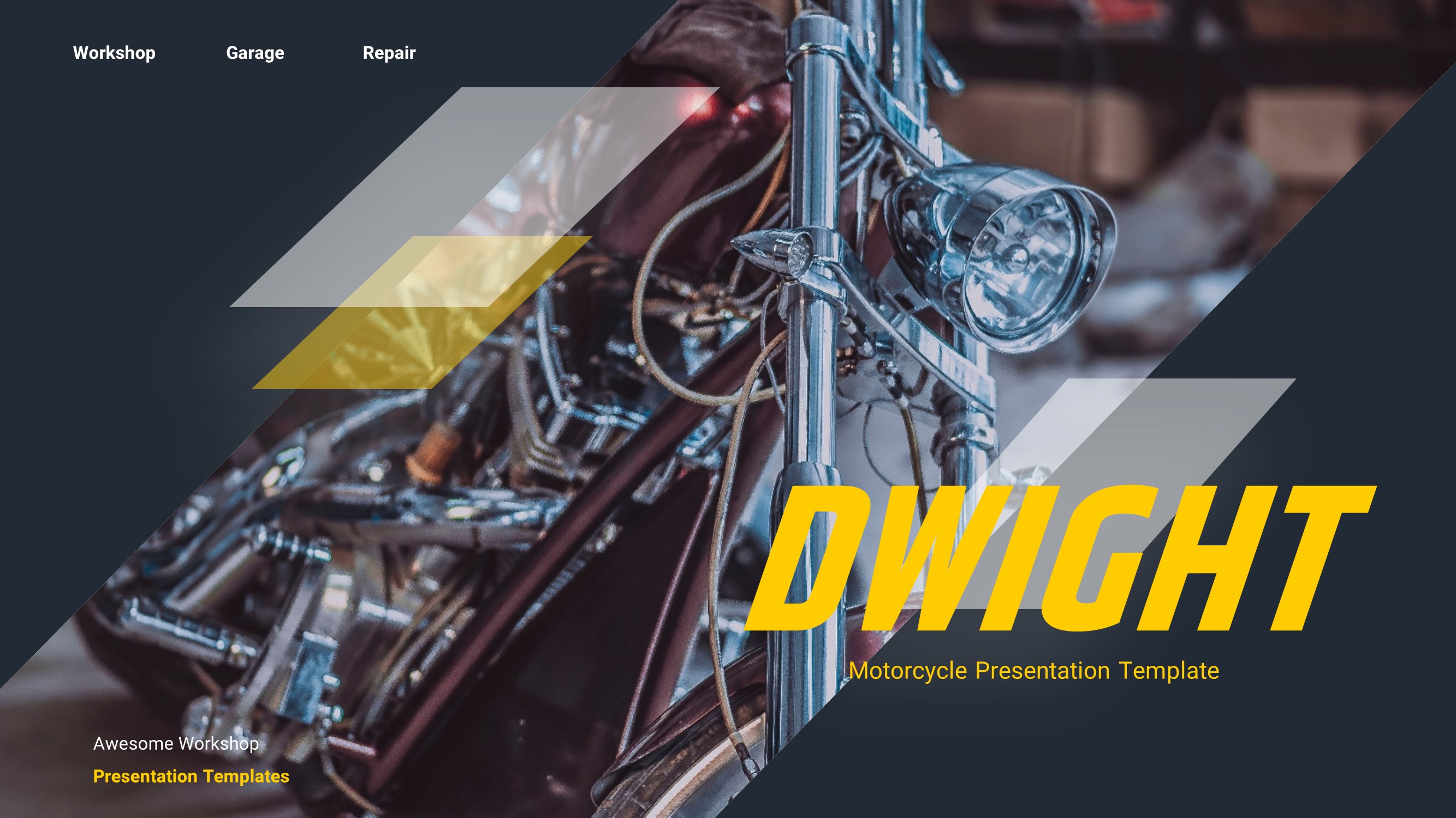 Dwight - Motorcycle Powerpoint Templates, Presentation Templates ...