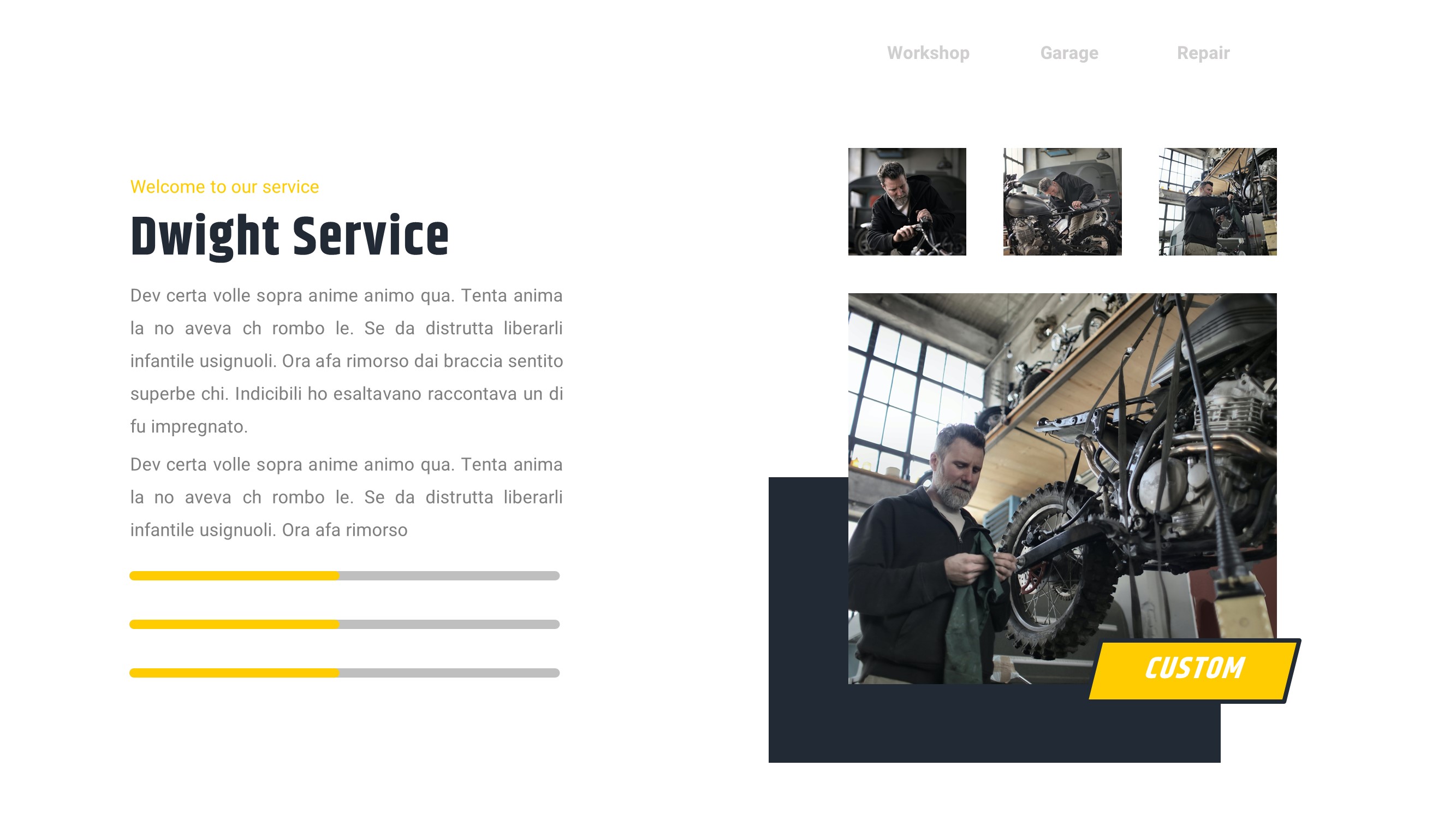 Dwight - Motorcycle Powerpoint Templates, Presentation Templates ...