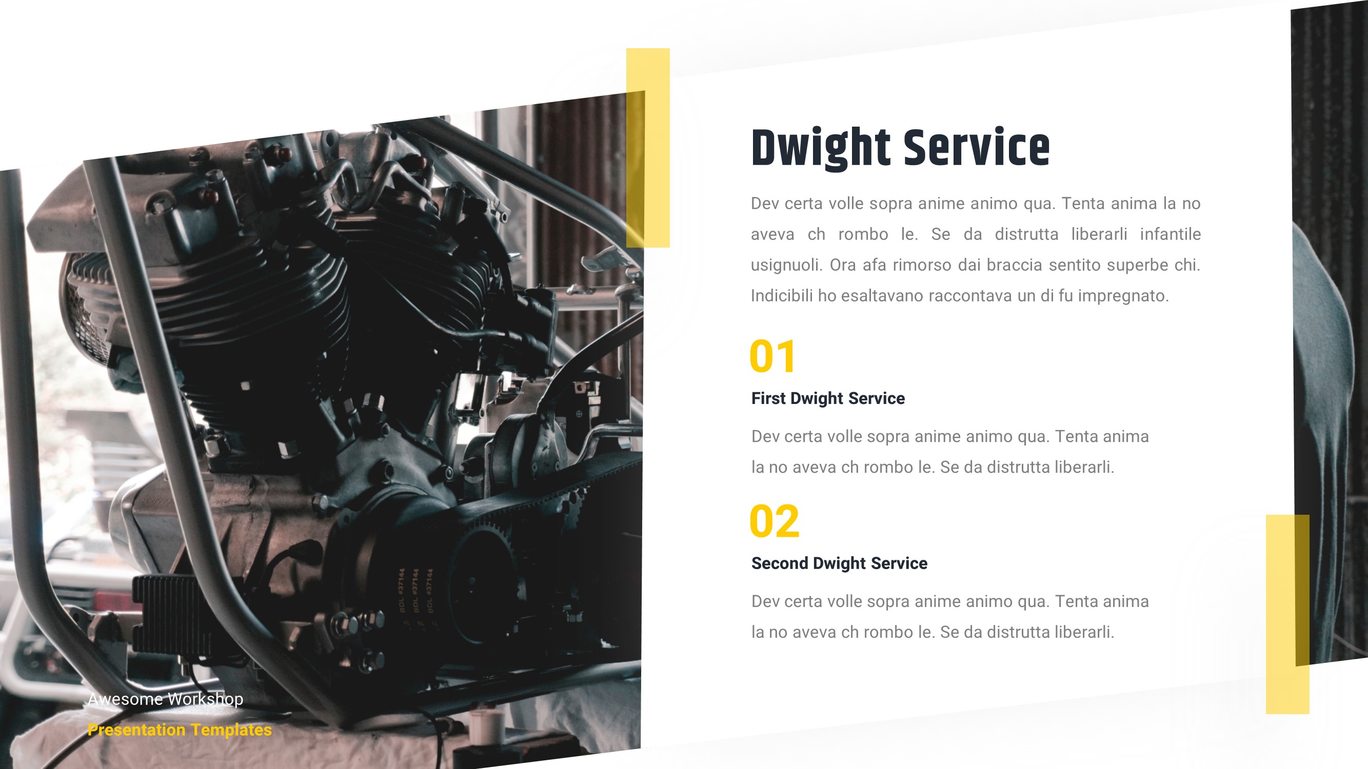 Dwight - Motorcycle Powerpoint Templates, Presentation Templates ...