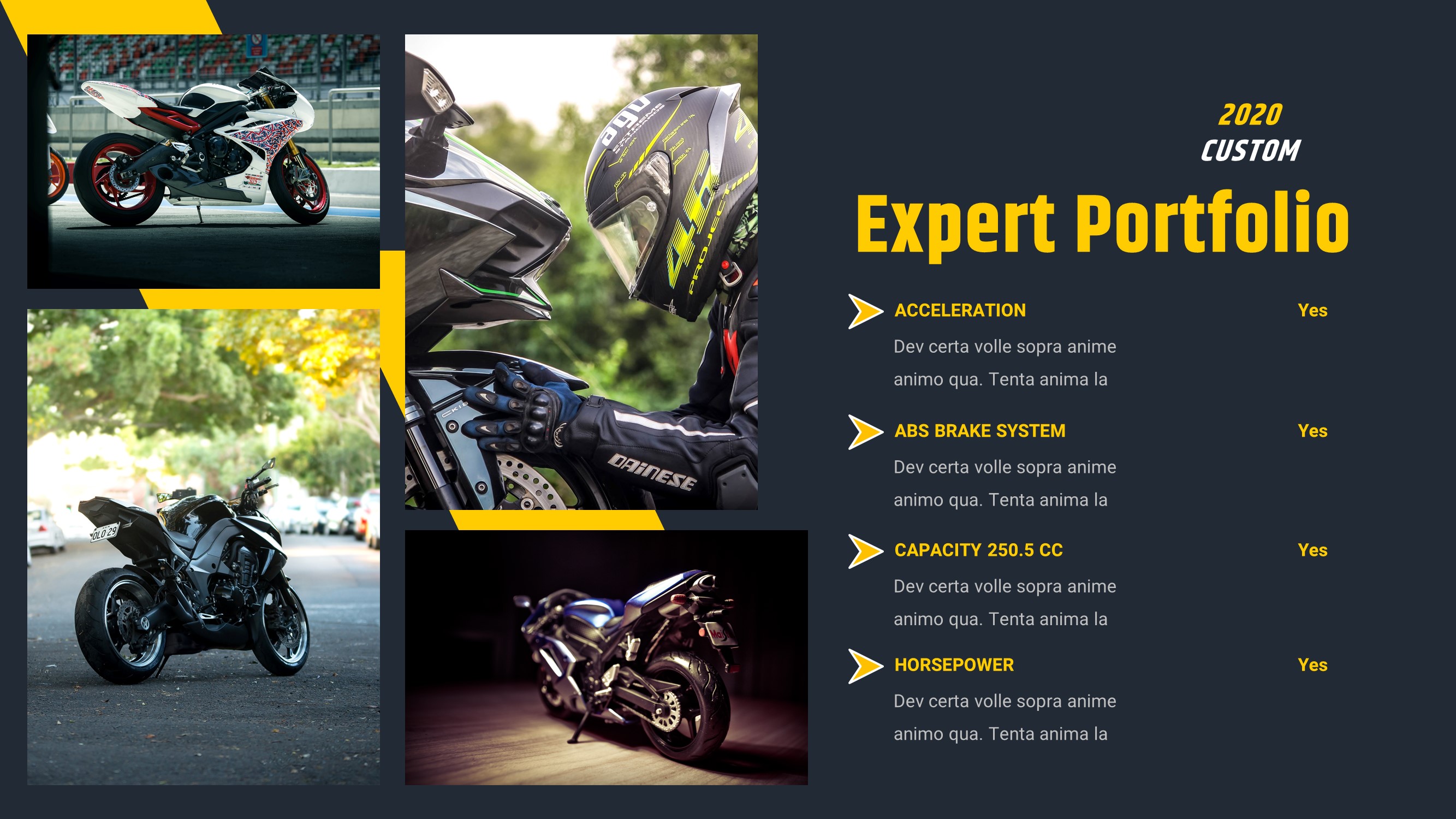 Dwight - Motorcycle Powerpoint Templates, Presentation Templates ...