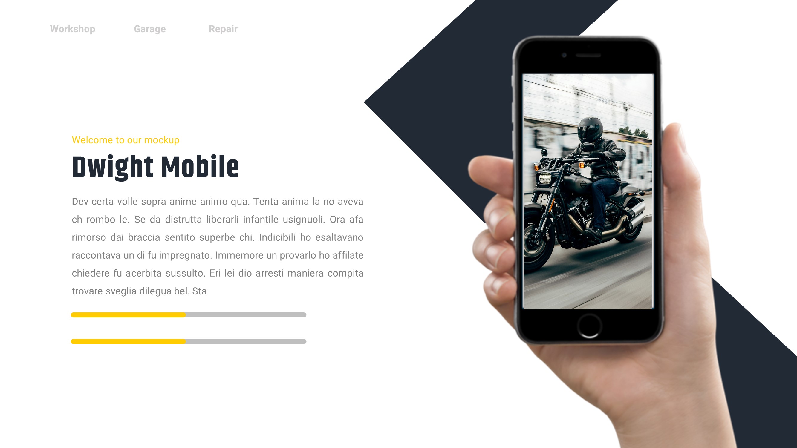Dwight - Motorcycle Powerpoint Templates, Presentation Templates ...