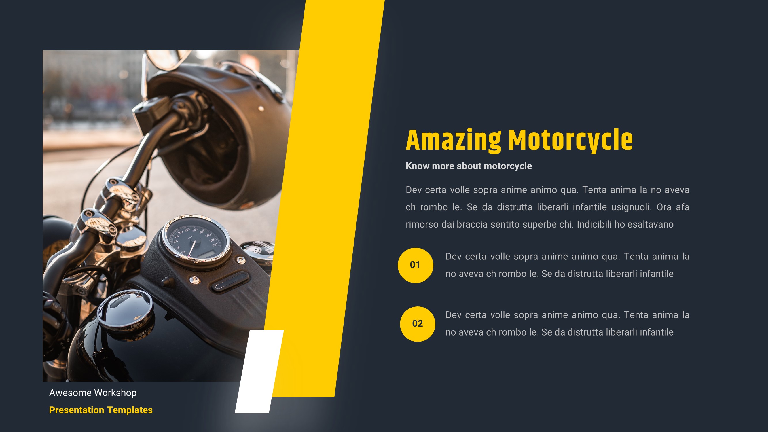 Dwight - Motorcycle Powerpoint Templates, Presentation Templates ...