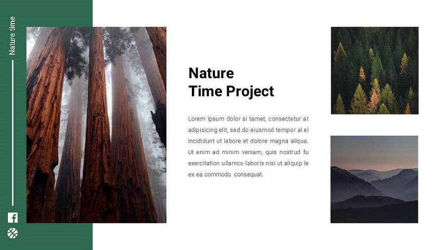 Nature Time - Nature Google Slides Template, Presentation Templates