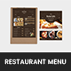 Brown Concept Food Menu, Print Templates | GraphicRiver