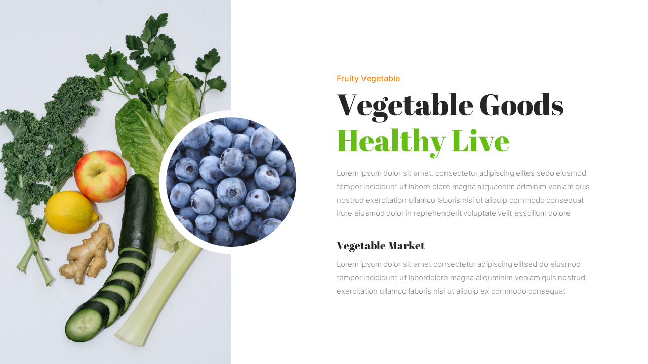 Fruity - Organic Food, Fruit & Vegetable PowerPoint Presentation ...