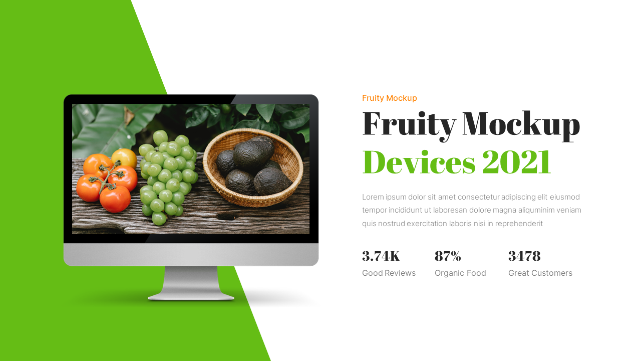 Fruity - Organic Food, Fruit & Vegetable PowerPoint Presentation ...