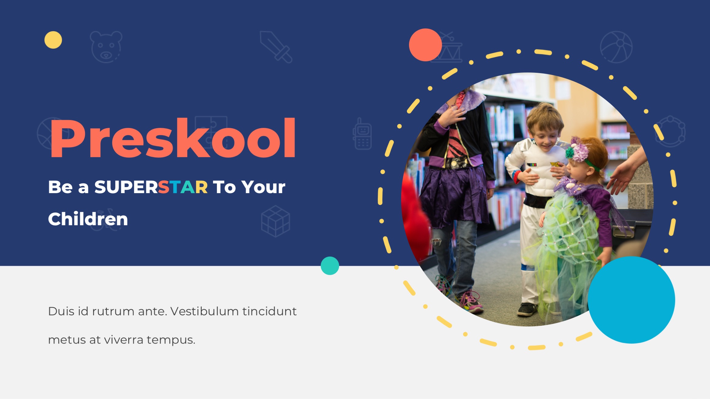 Preskool - Kindergarten Google Slides Template, Presentation Templates