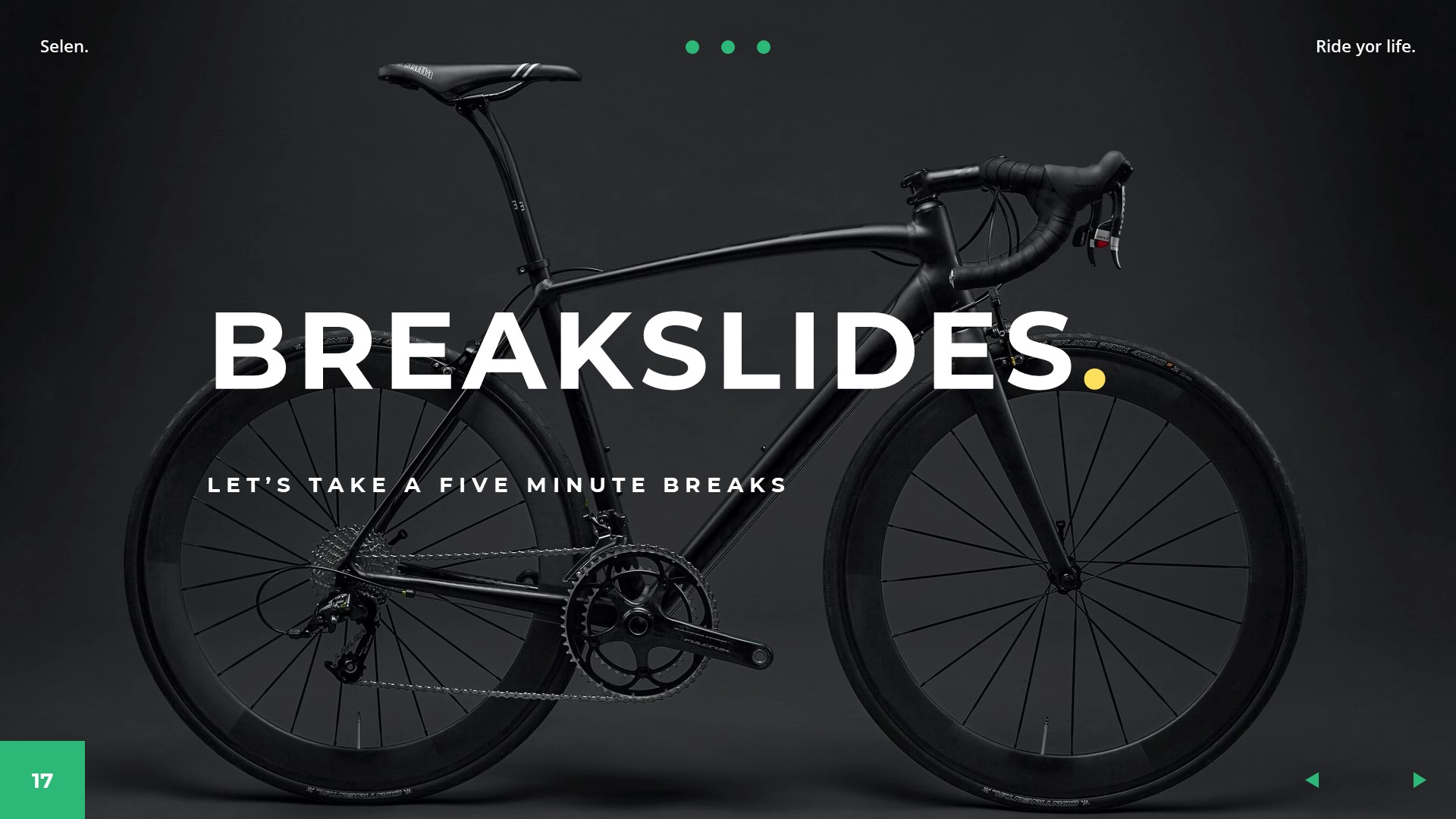 Selen - Bicycle PowerPoint Template, Presentation Templates | GraphicRiver