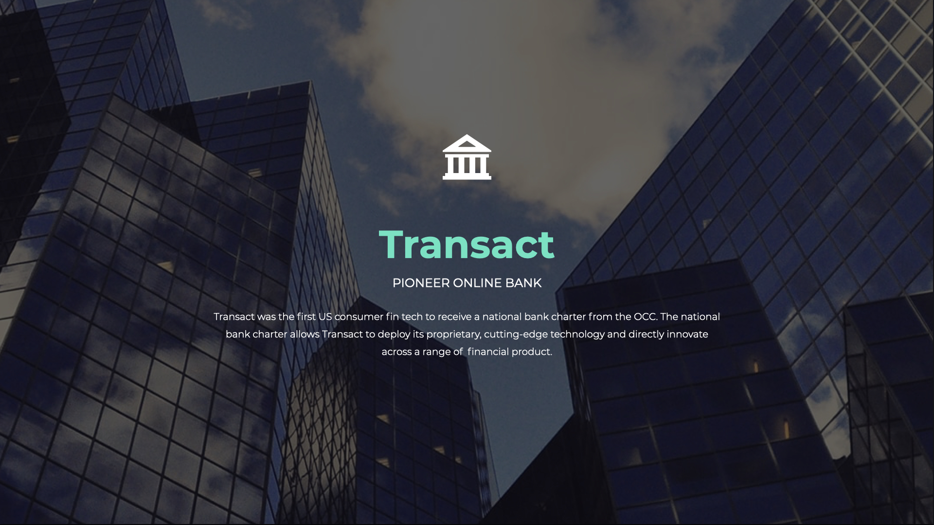 Transact Online Banking Googleslide Template, Presentation Templates