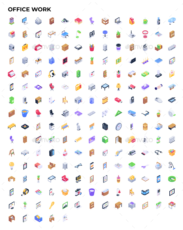 2500+ Isometric Icons, Icons | GraphicRiver