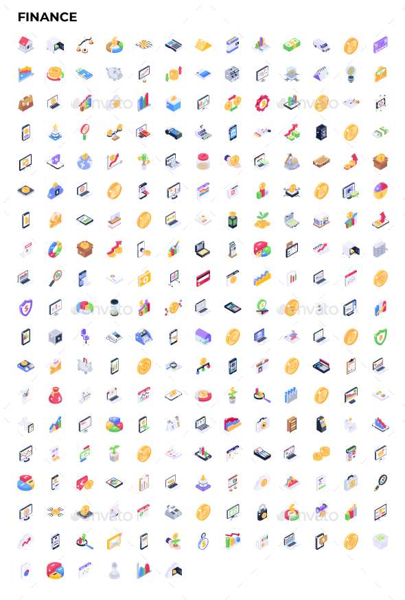 2500+ Isometric Icons, Icons | GraphicRiver
