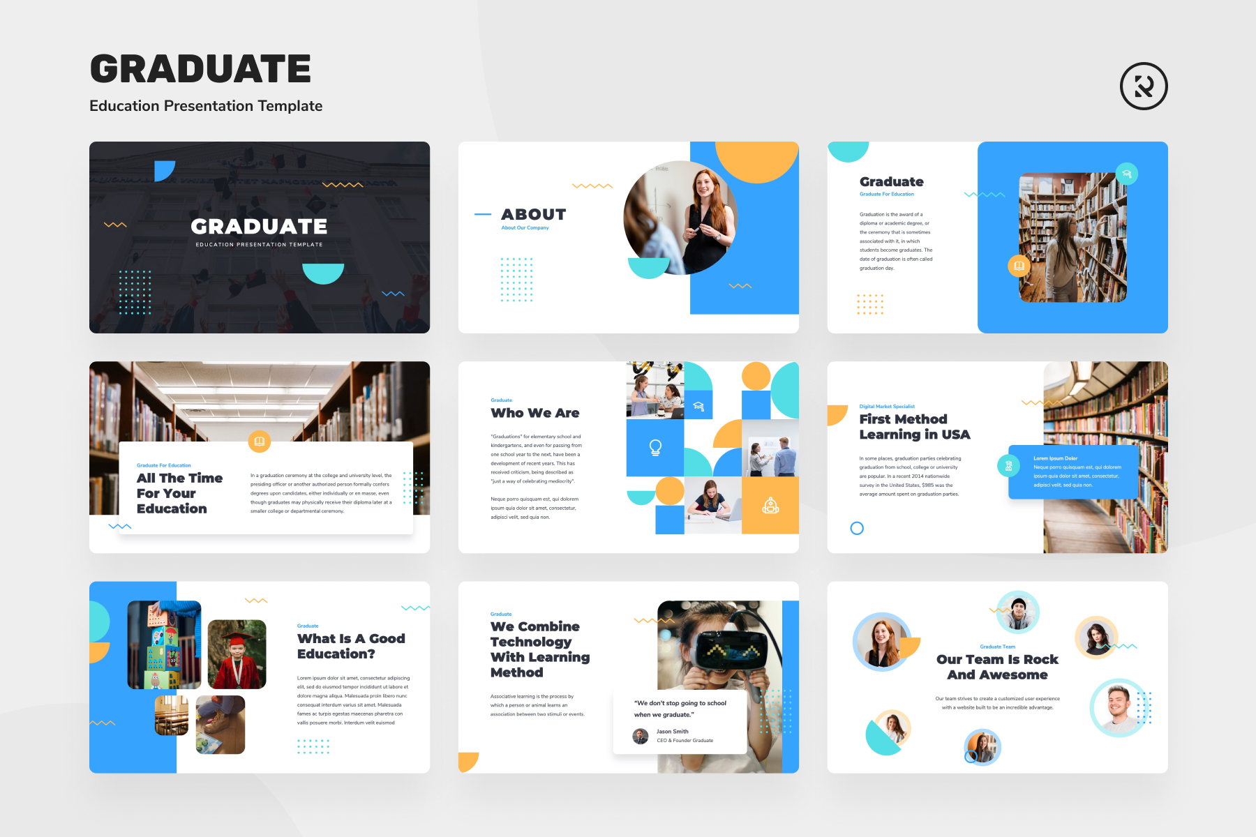 Graduate - Education Power Point Presentation, Presentation Templates