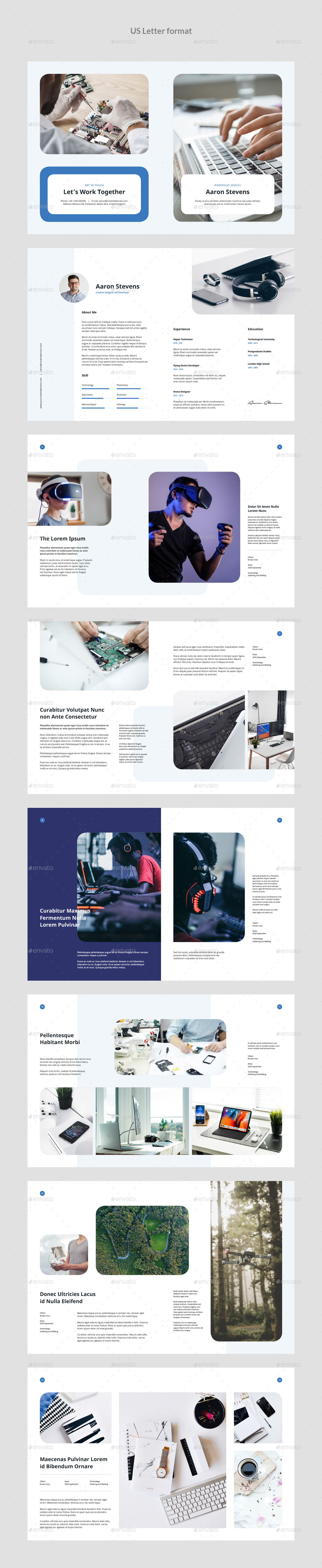 IT Services – Personal Portfolio, Print Templates | GraphicRiver