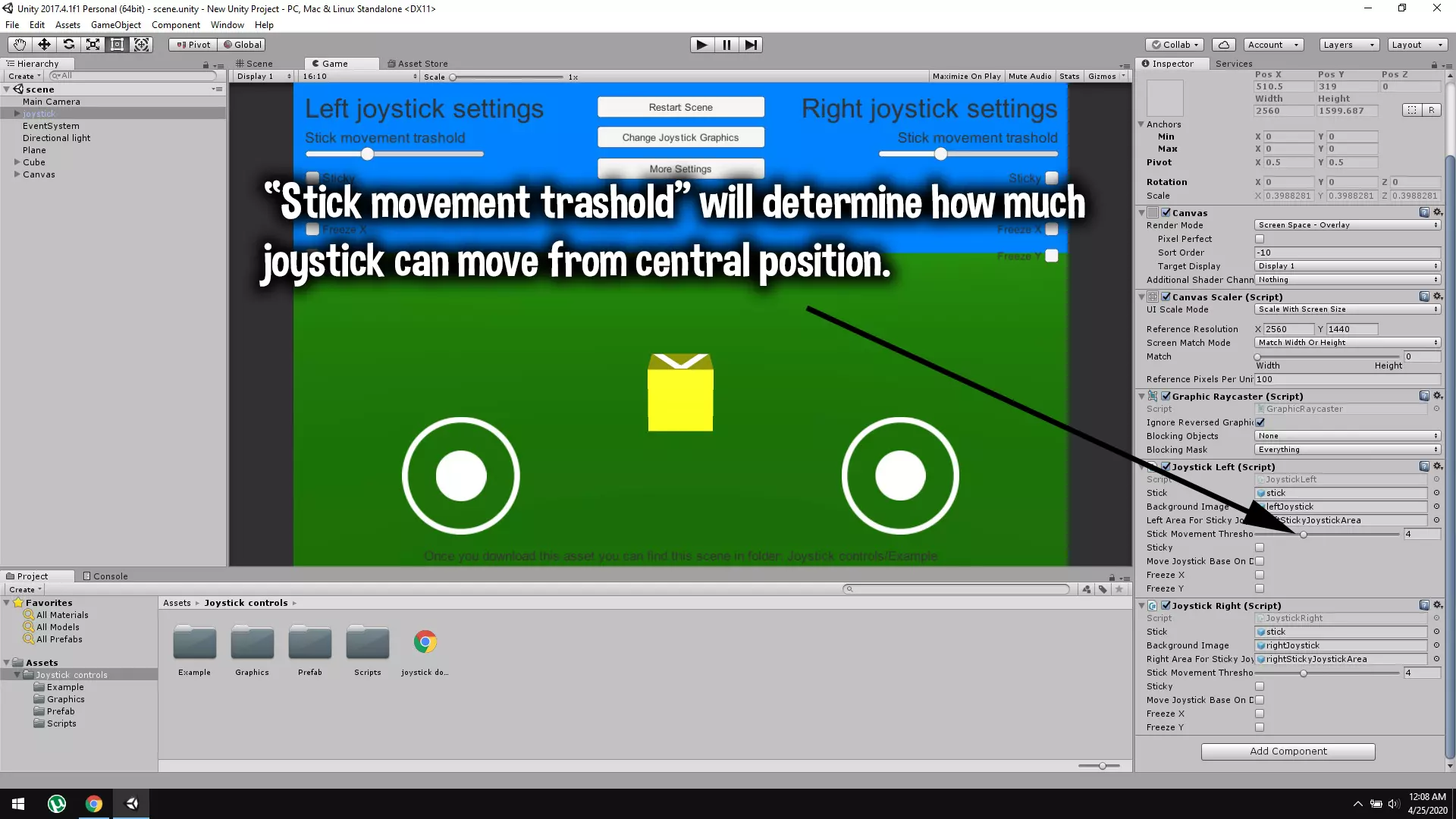Virtual Joystick Controls Unity Source Code Movement And Rotation