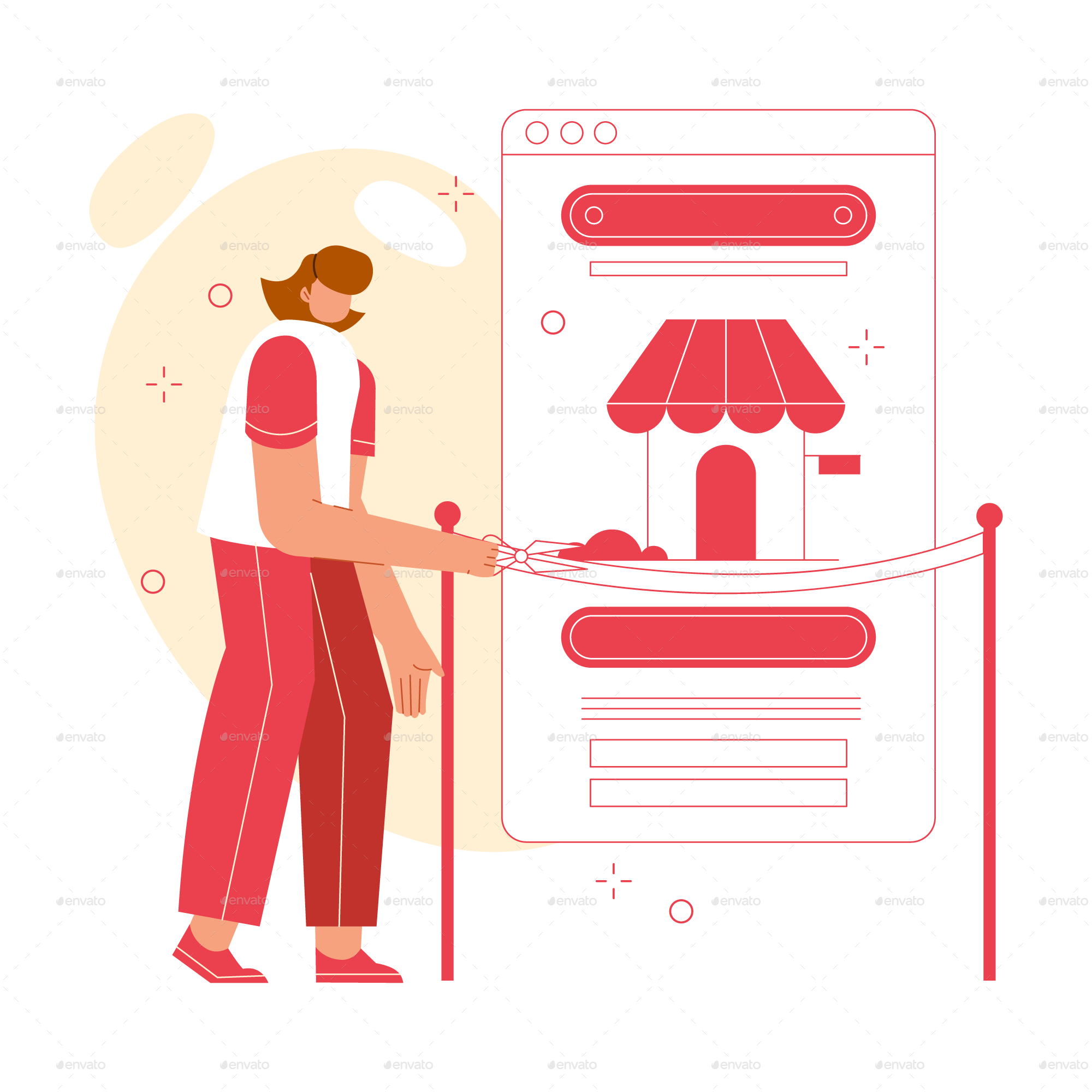 E-Commerce Illustration Pack, Vectors | GraphicRiver