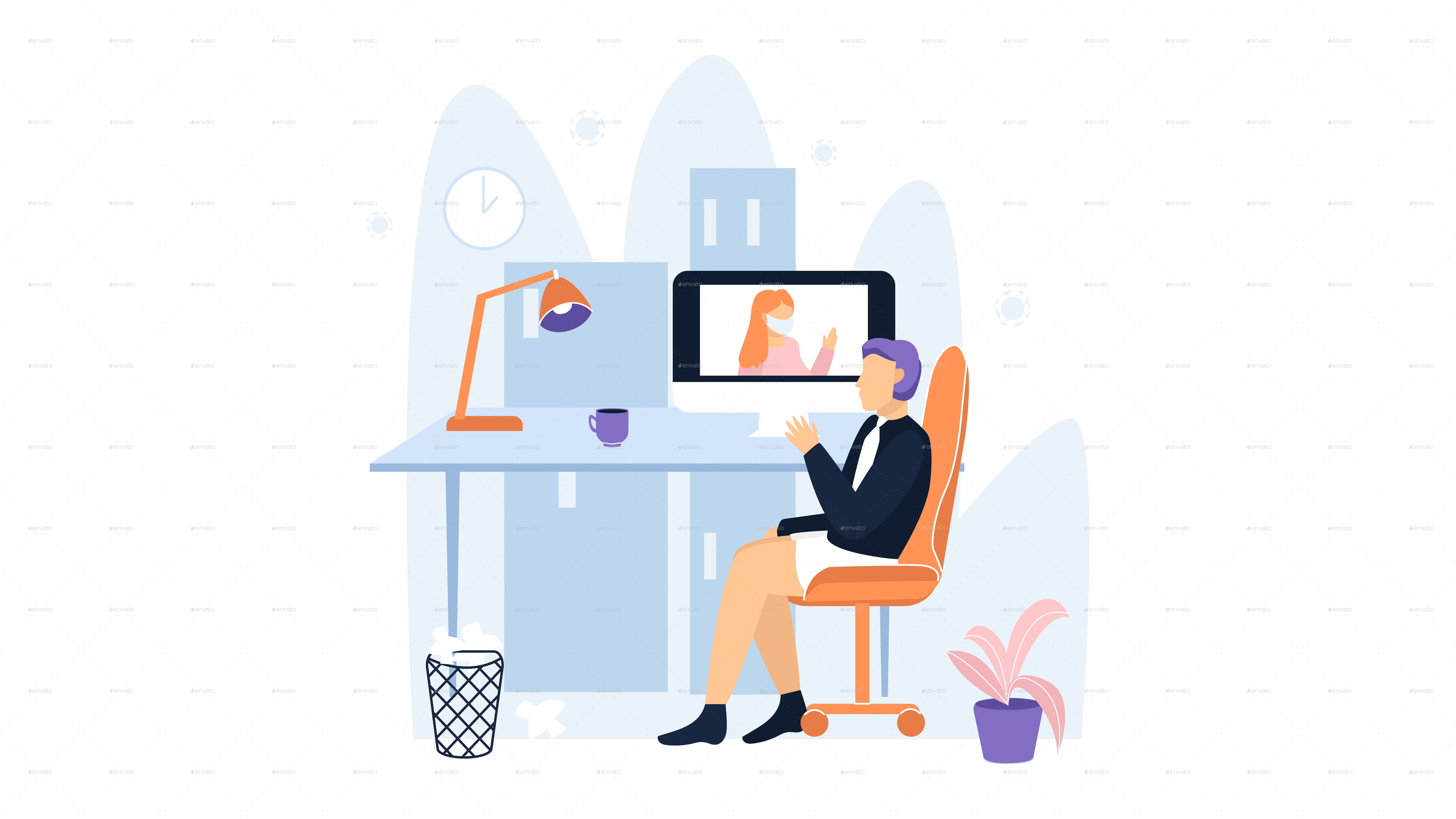 Hand Drawn Work Illustrations, Vectors | GraphicRiver