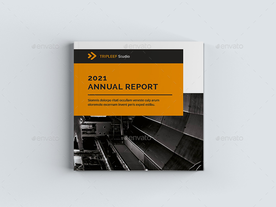 Square Annual Report, Print Templates | GraphicRiver