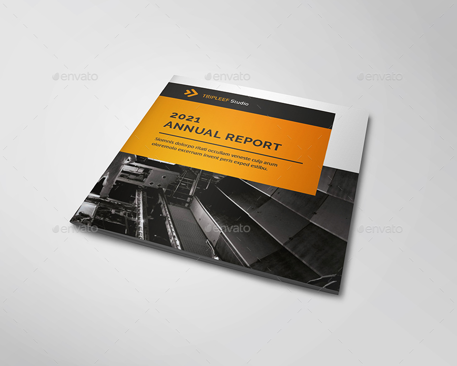 Square Annual Report, Print Templates | GraphicRiver