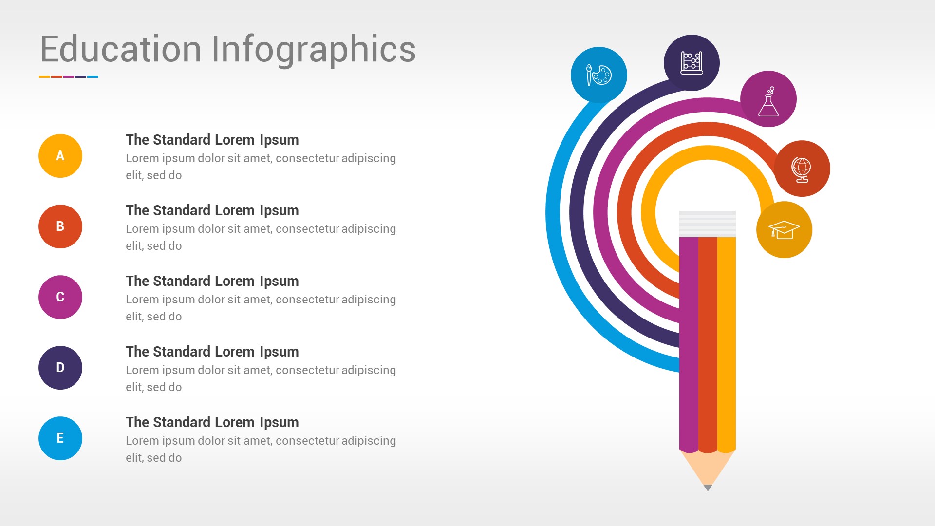 Education Infographics PowerPoint Template Diagrams, Presentation Templates