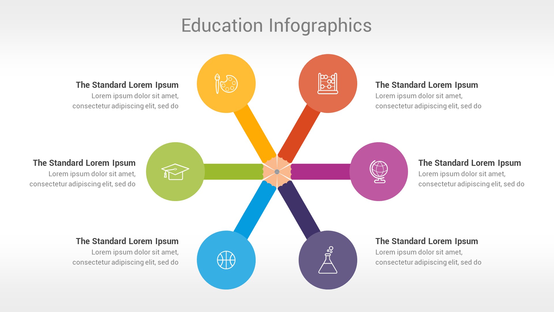 Education Infographics PowerPoint Template Diagrams, Presentation Templates