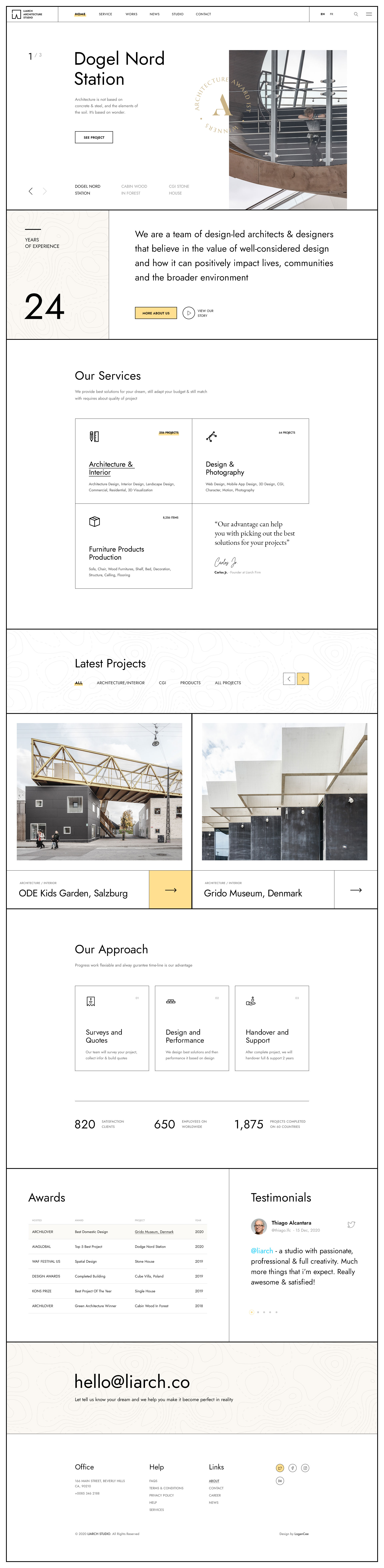 Liarch - Architecture & Interior PSD Template by LoganDang | ThemeForest