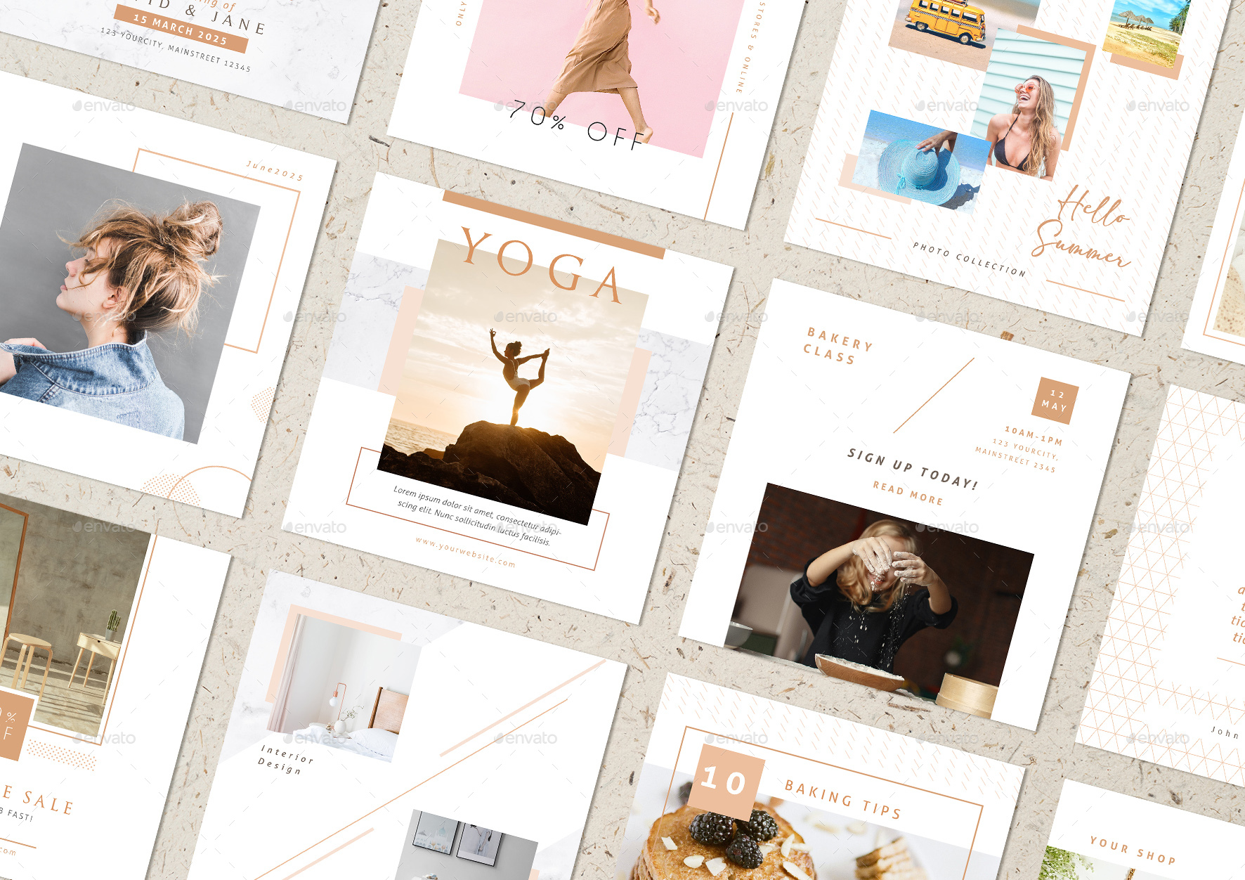 Minimal - Instagram Stories & Post, Web Elements | GraphicRiver