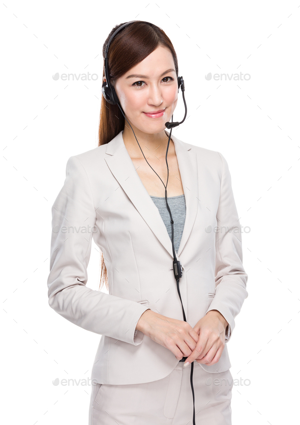 Call center officer Stock Photo by leungchopan | PhotoDune