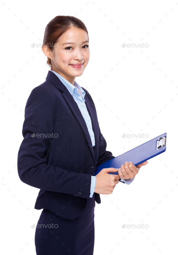 Secretary with clipboard Stock Photo by leungchopan | PhotoDune