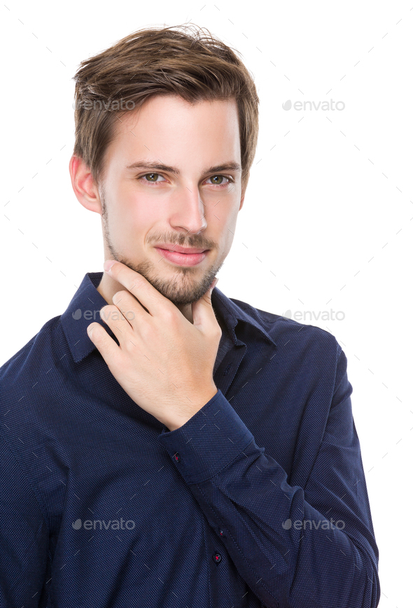 Caucasian man portrait Stock Photo by leungchopan | PhotoDune