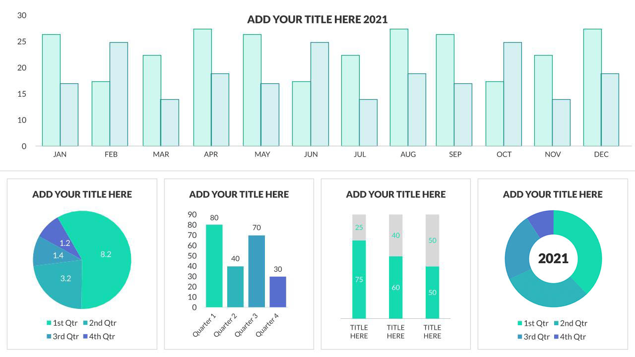Charts and Data Driven Google Slides Presentation Template by Spriteit