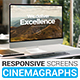Responsive Cinemagraphs Screens-IMac -Animated Mockups, Graphics ...