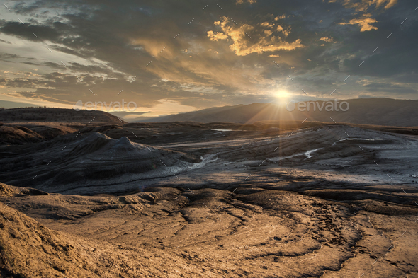 Mud Area Landscape in Romania Stock Photo by baspentrubas | PhotoDune
