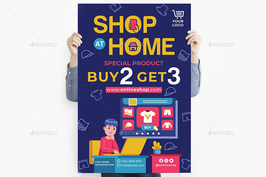 Online Shopping #02 Print Templates, Print Templates | GraphicRiver