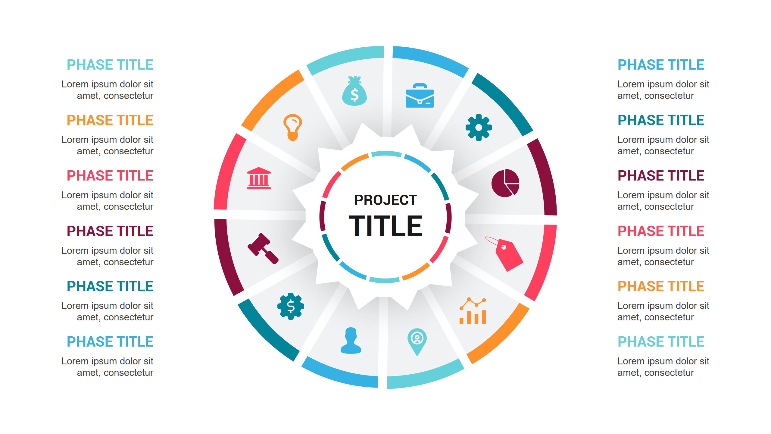 Cycle Infographics PowerPoint Template diagrams, Presentation Templates