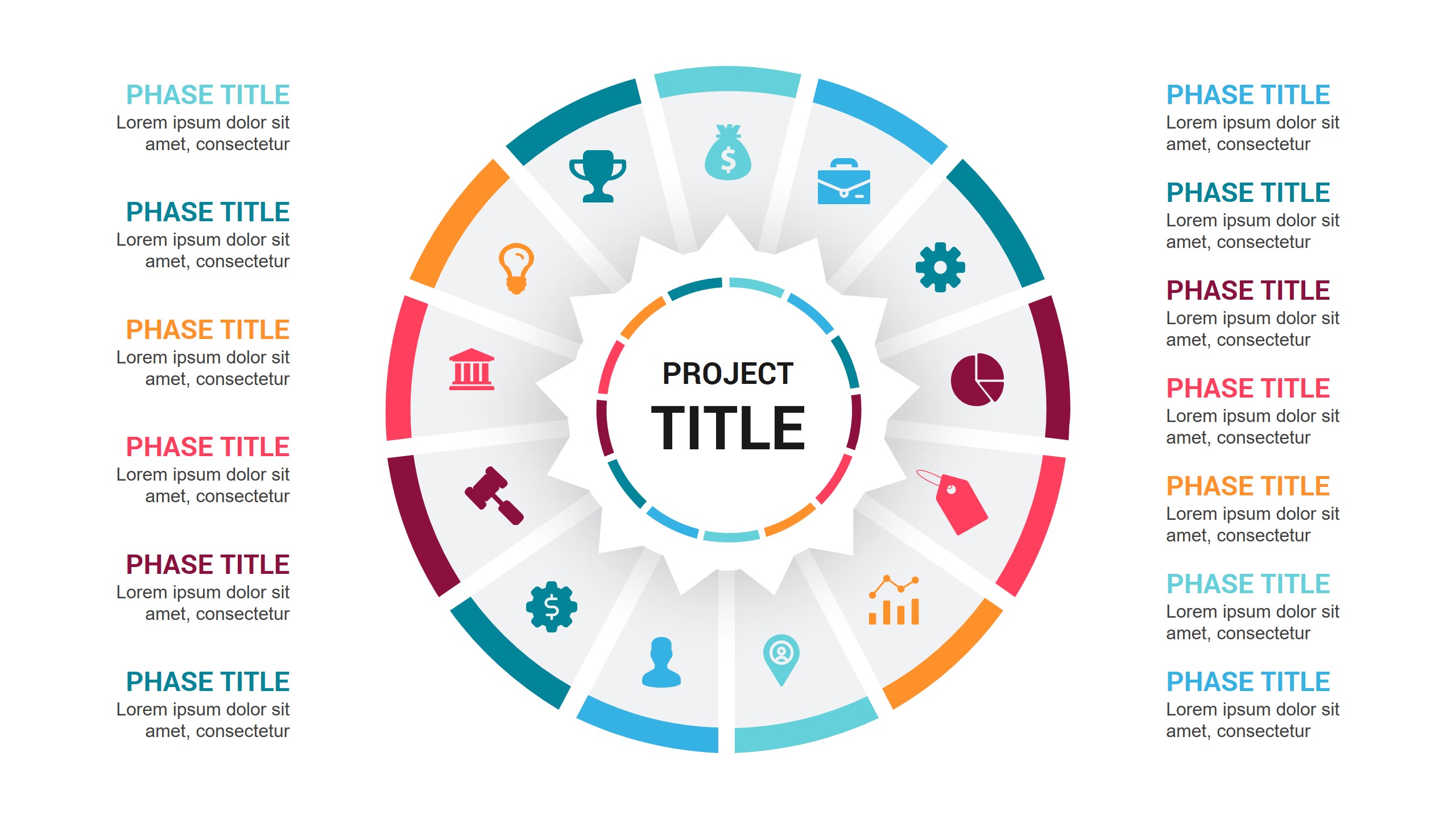 Cycle Infographics PowerPoint Template diagrams, Presentation Templates