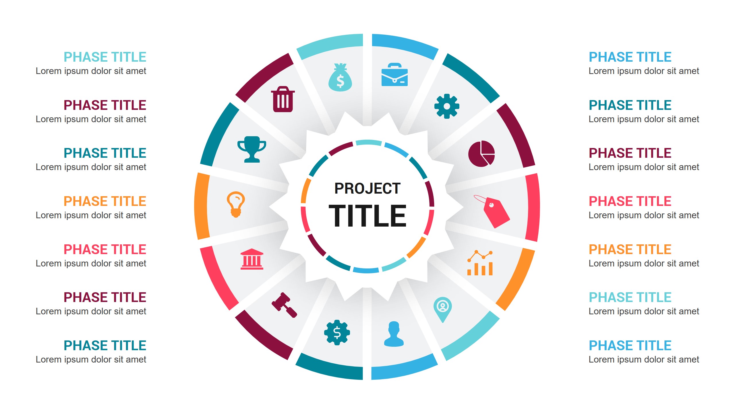 Cycle Infographics PowerPoint Template diagrams, Presentation Templates