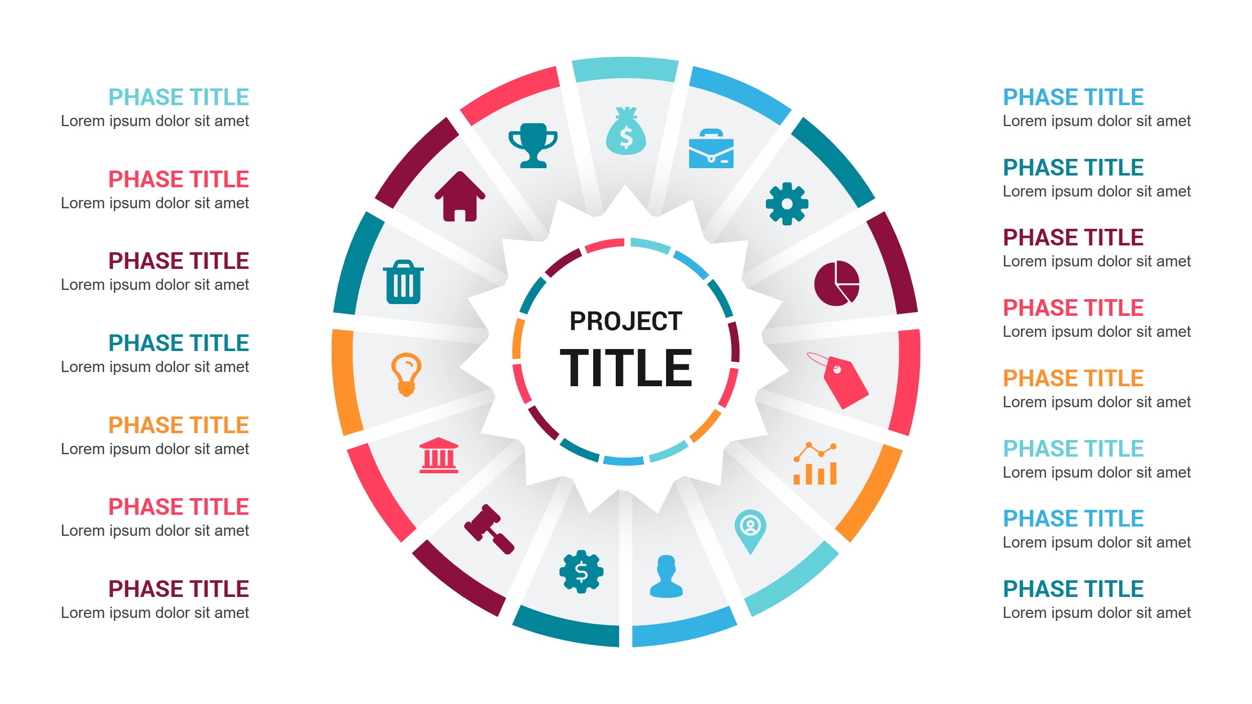 Cycle Infographics PowerPoint Template diagrams, Presentation Templates