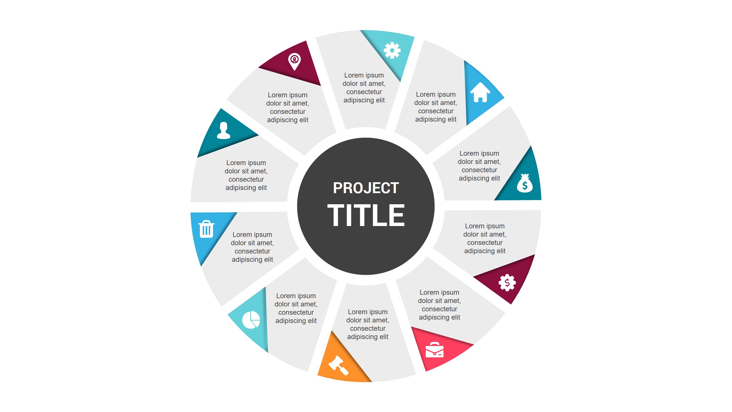 Cycle Infographics PowerPoint Template diagrams, Presentation Templates