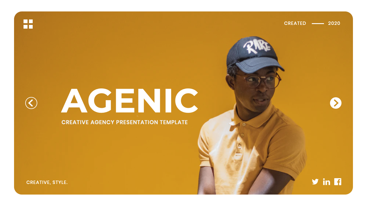 Agenic - Creative Agency PowerPoint Template, Presentation Templates