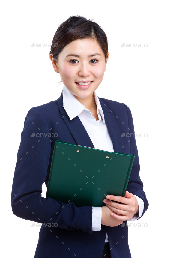 Business secretary with clipboard Stock Photo by leungchopan | PhotoDune