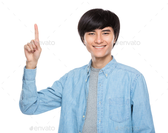 Man finger up Stock Photo by leungchopan | PhotoDune