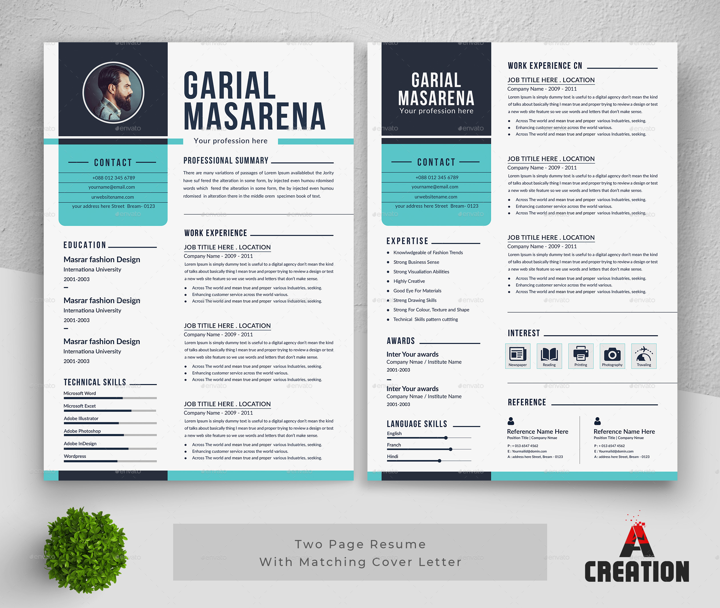 Resume Bundle, Print Templates | GraphicRiver