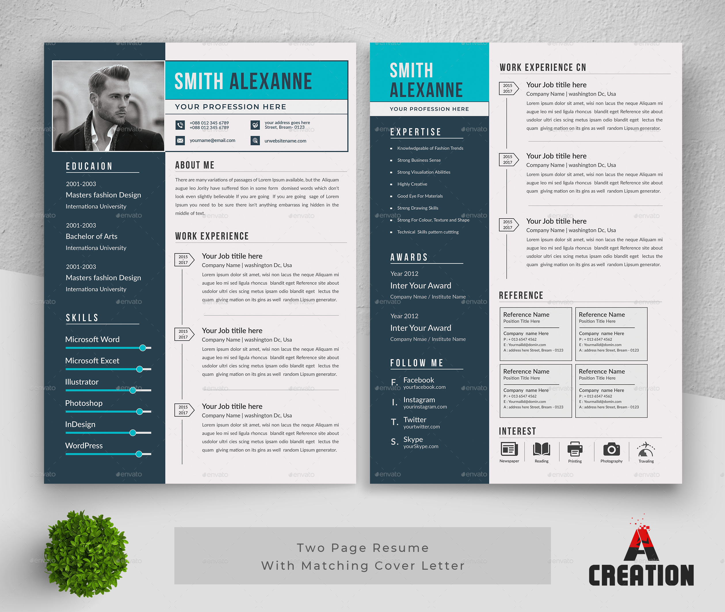 Resume Bundle, Print Templates | GraphicRiver