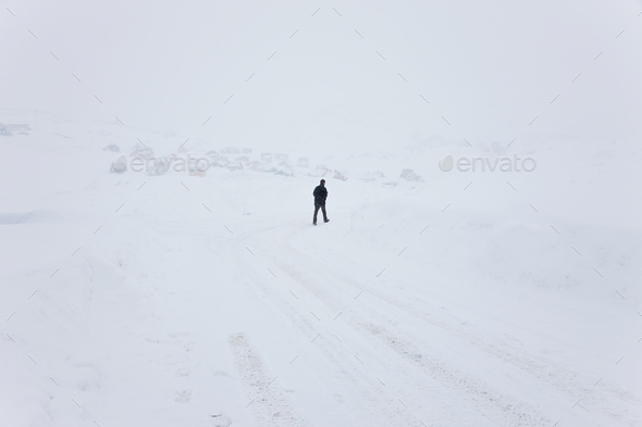 Snowy road, Tasiilaq, Greenland Stock Photo by Mint_Images | PhotoDune
