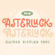 Asterluck - Quirky Display Font, Fonts | GraphicRiver