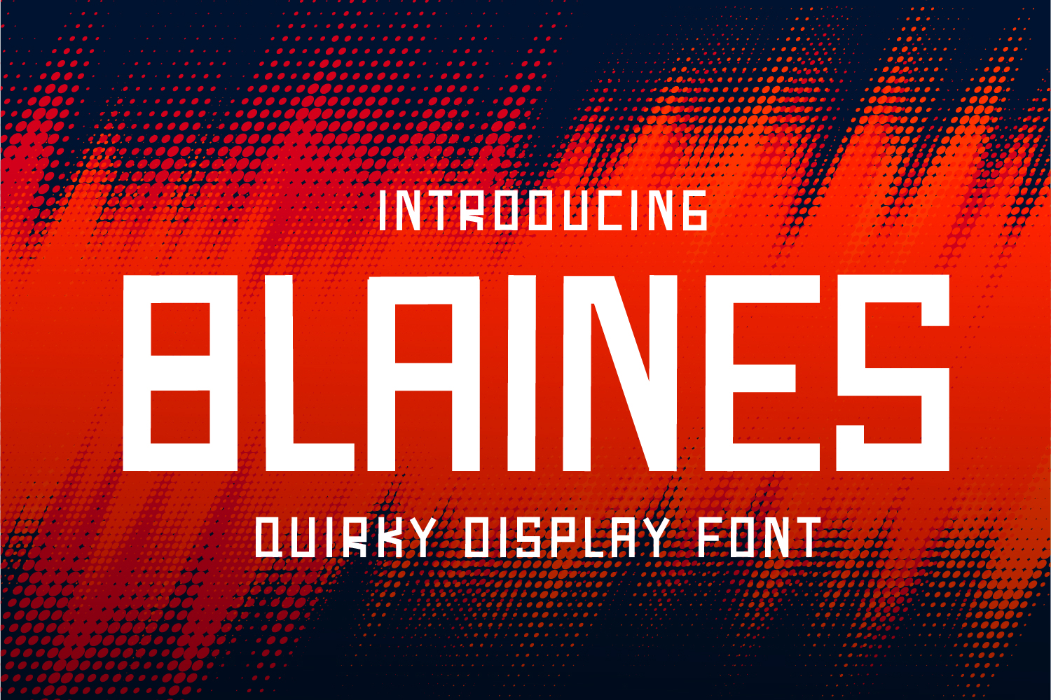 Blaines - Quirky Display Font, Fonts | GraphicRiver