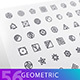 Geometric Line Icons Set, Icons | GraphicRiver