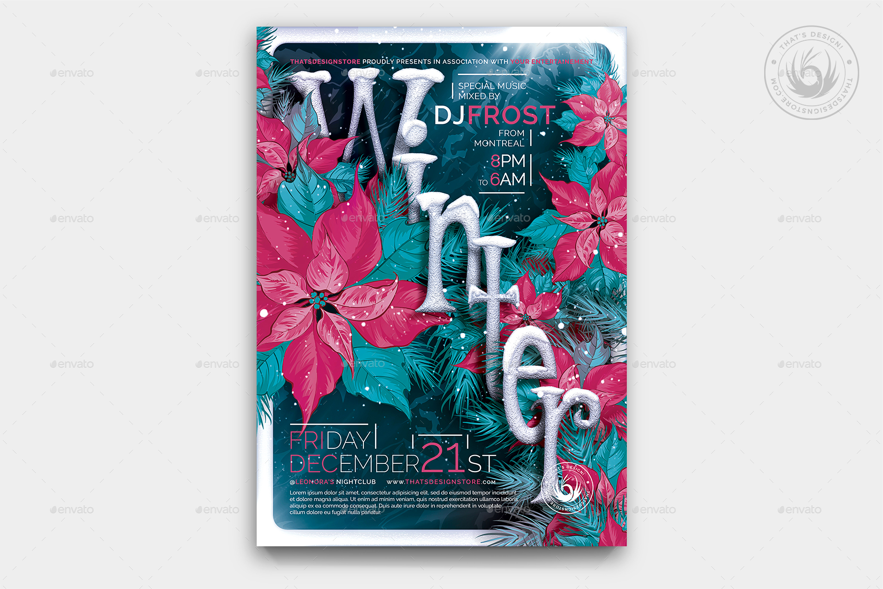 Winter Season Flyer Template V2, Print Templates | GraphicRiver